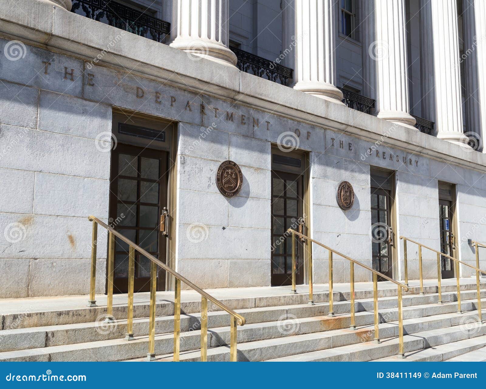 Department of the Treasury, Washington DC Stock Image - Image of ...