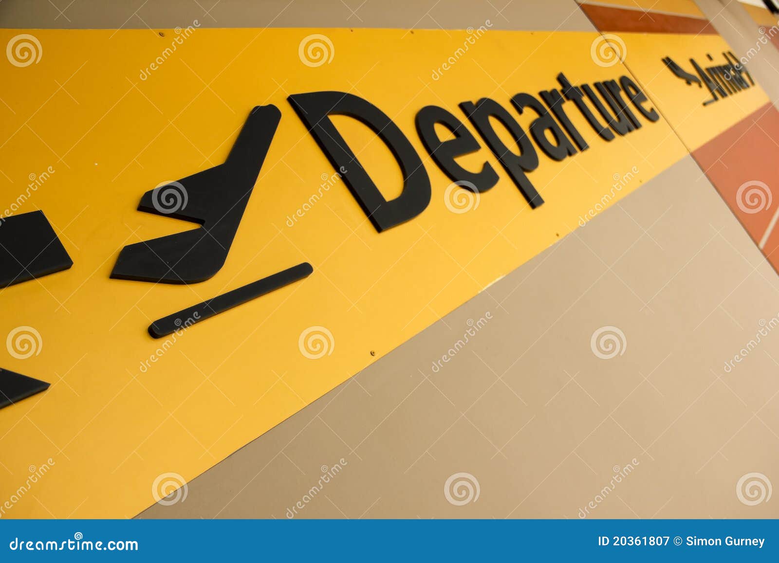 Departure Arrival Sign Airport Terminal Stock Image - Image of detail ...