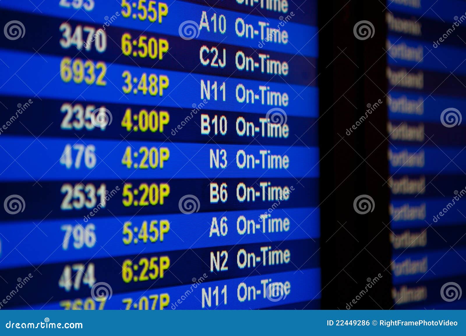 Departure board at airport stock photo. Image of flights - 22449286