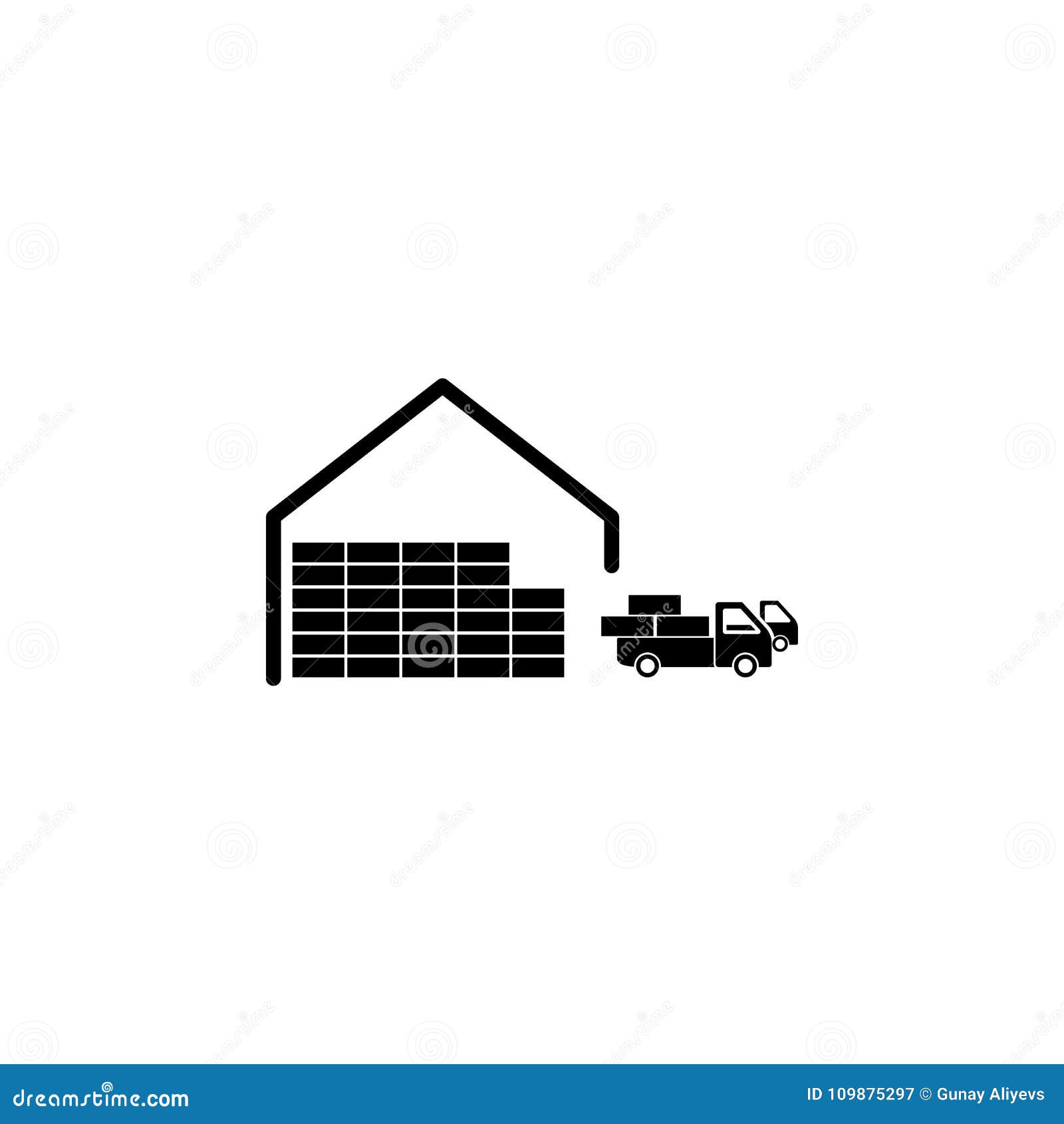 Departure Of Cars From A Warehouse Icon. Detailed Set Of Logistic Icons ...