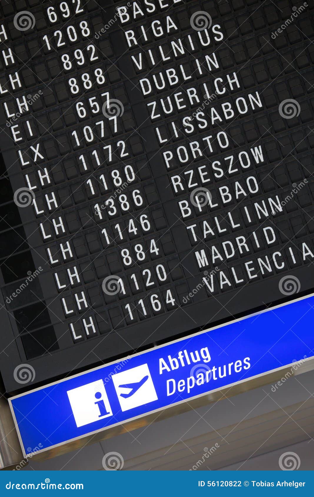 Departure Chart at the Airport Stock Photo - Image of black, schedule ...