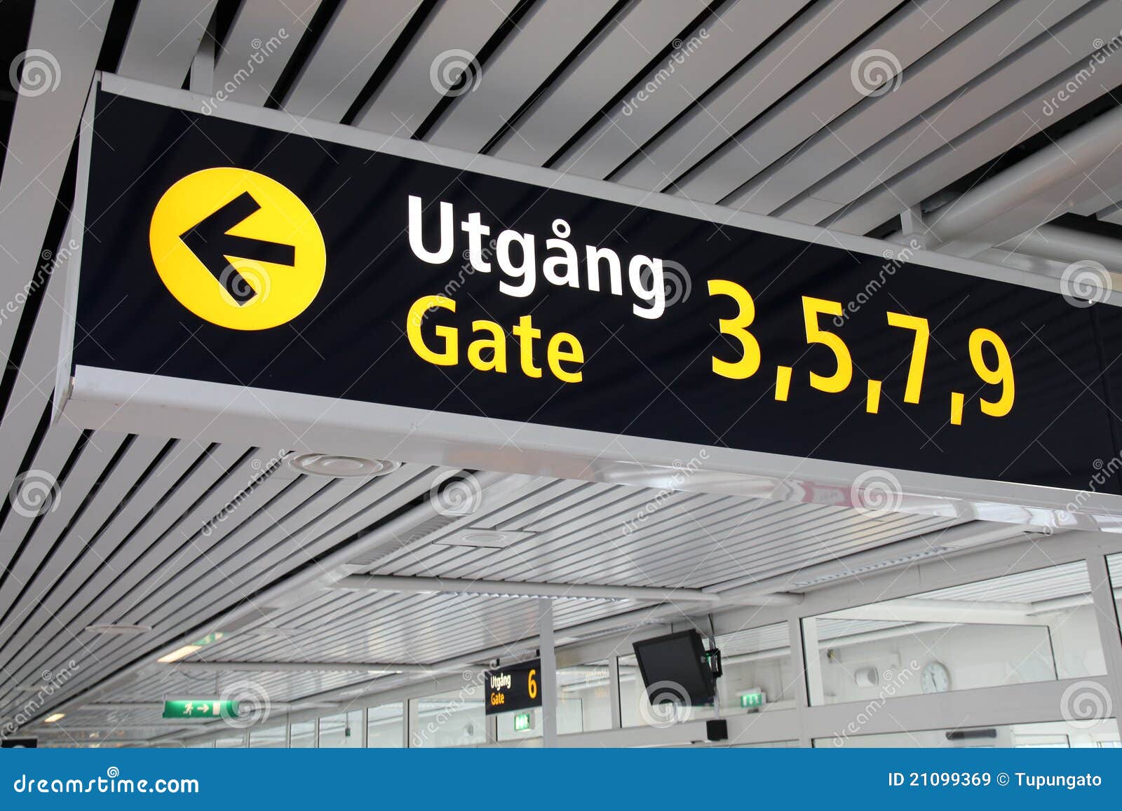 Departure gates stock image. Image of sweden, illuminated - 21099369