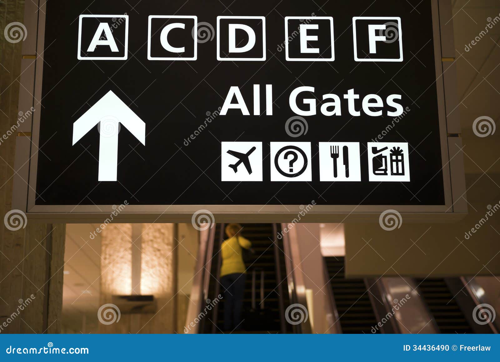 Departure gates sign stock photo. Image of aircraft, journey - 34436490
