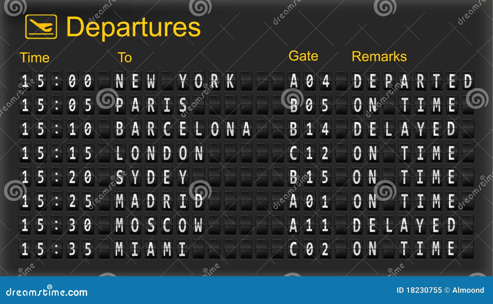 Departure Board Background Royalty-Free Stock Photography ...