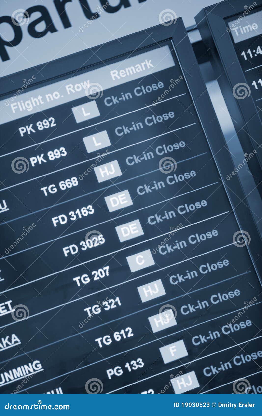 Departures stock image. Image of number, arrival, billboard - 19930523