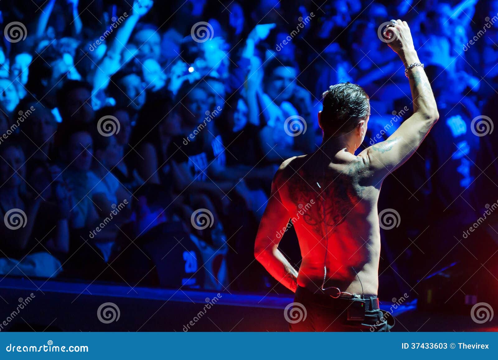 Depeche Mode in concert editorial stock photo. Image of concert - 37433603