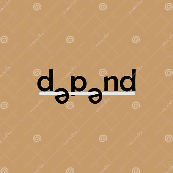 Depend Wordmark Logo Design Stock Vector - Illustration of word, planks ...