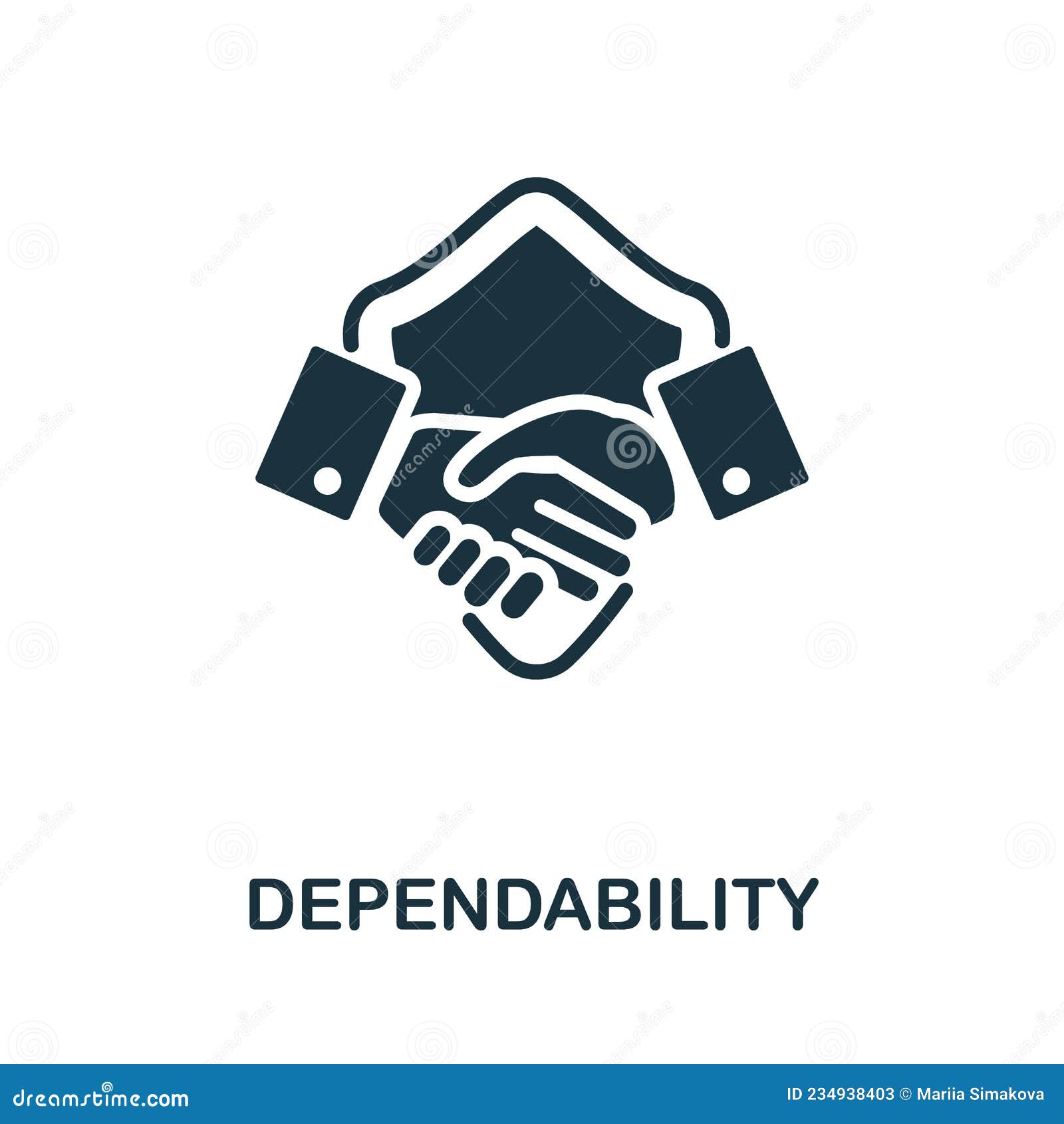 Dependability Icon. Monochrome Simple Sign From Security Collection ... Dependability Icon. Monochrome Simple Sign From Security Collection ...