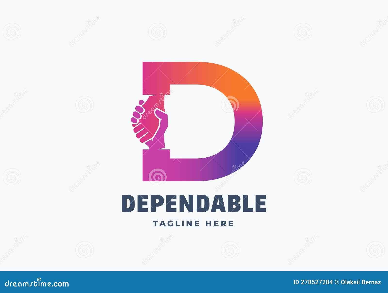 Dependable Employee Cooperation Abstract Vector Logo Template ...