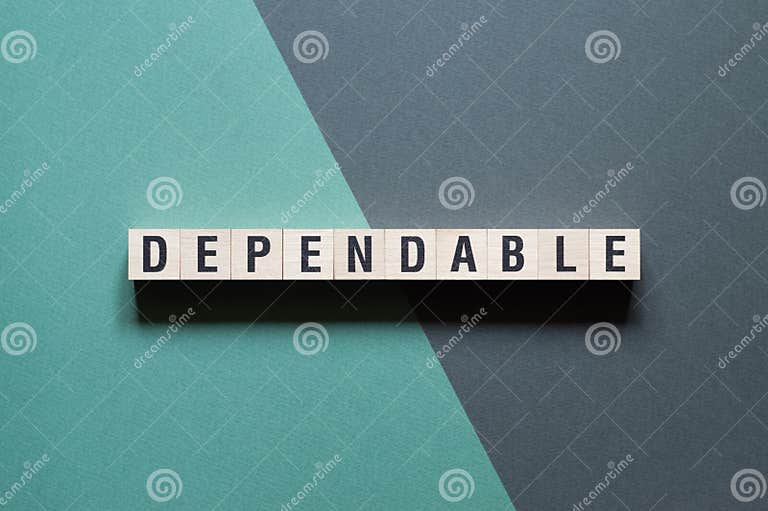 Dependable Word Concept on Cubes Stock Photo - Image of happy ...