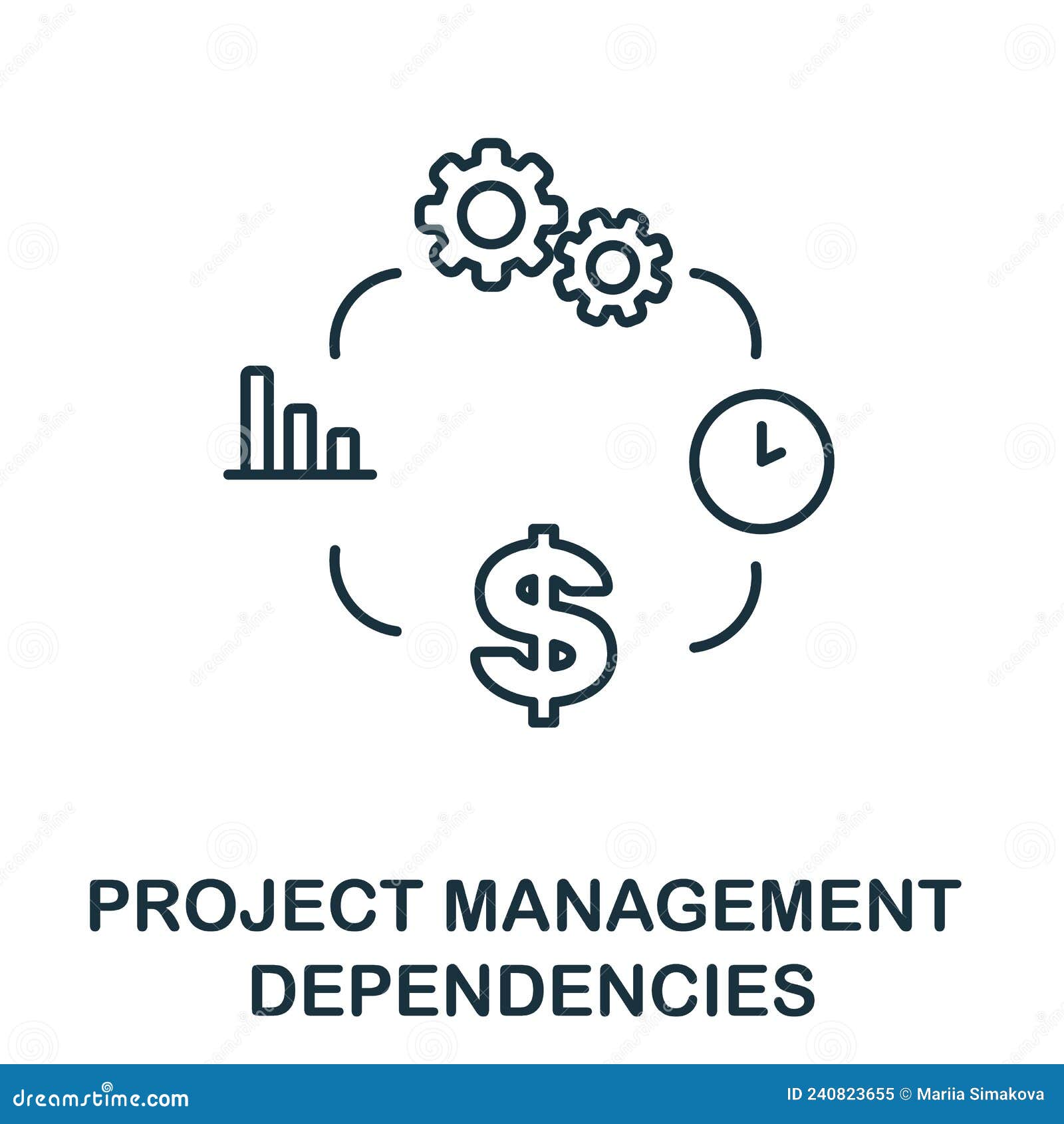 Dependencies Icon. Simple Element From Business Intelligence Collection ...