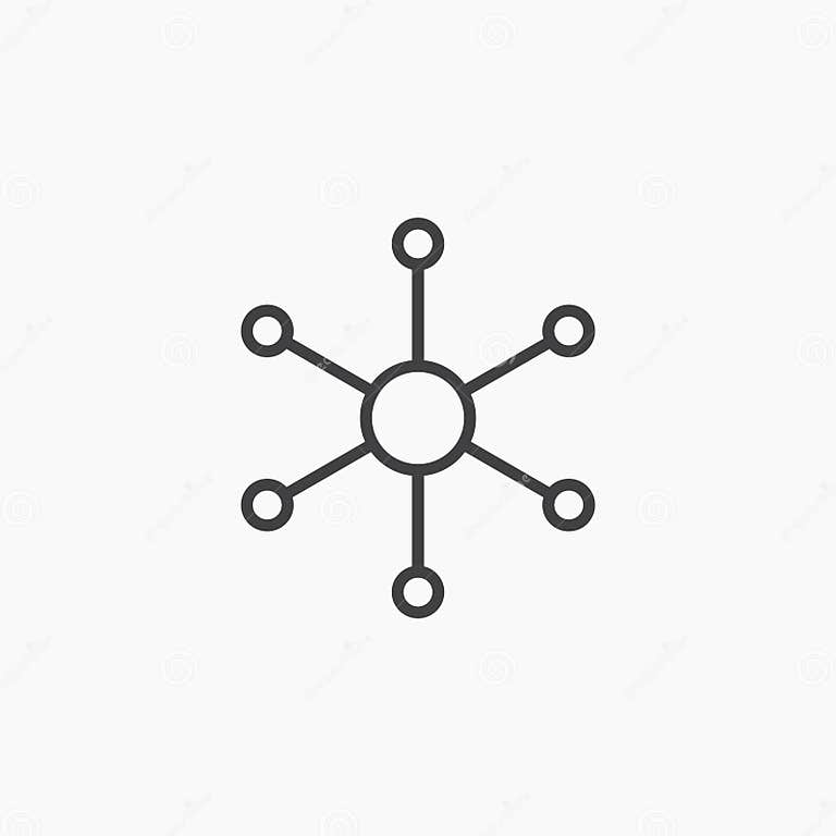 Dependency icon vector stock vector. Illustration of connected - 348311742