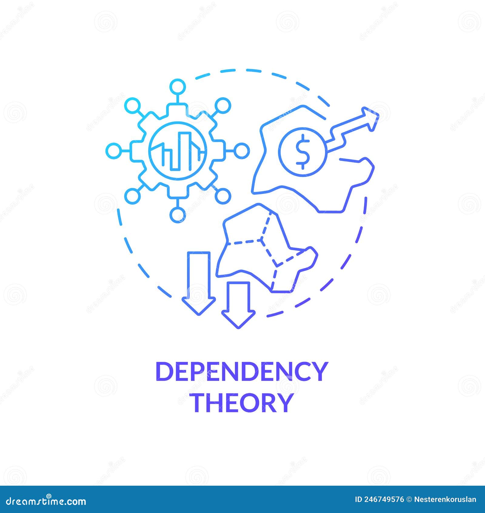 Dependency Outline Icon Collection Or Set. Dependency Thin Vector Line ...