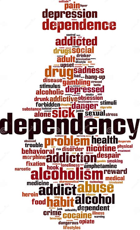 Dependency word cloud stock vector. Illustration of dependent - 249254479