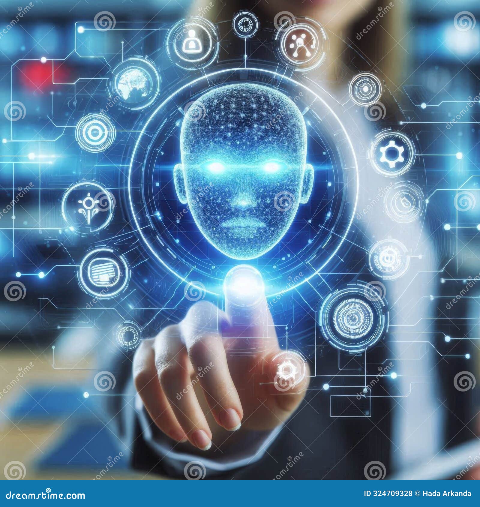 Depict the Concept of Artificial Intelligence, Automation, and Modern ...