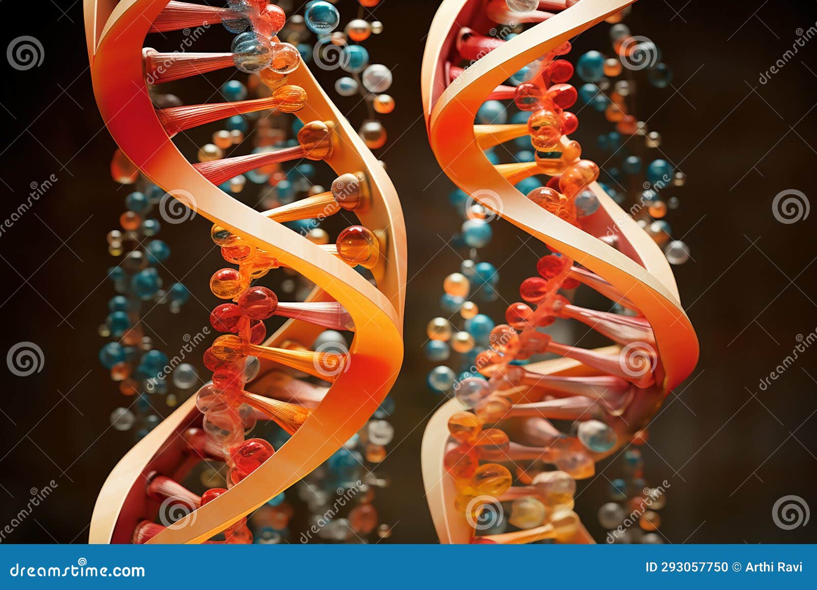 Depict The Scientific Marvel Of DNA Replication Captured Through A ...
