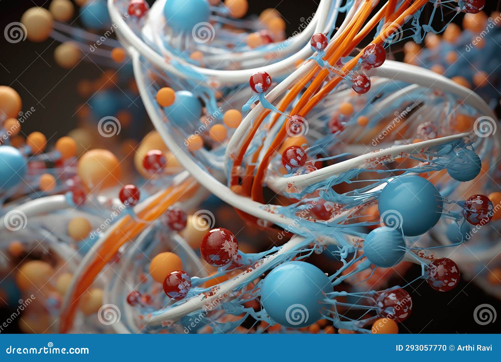 Depict the Scientific Marvel of DNA Replication Captured through a ...
