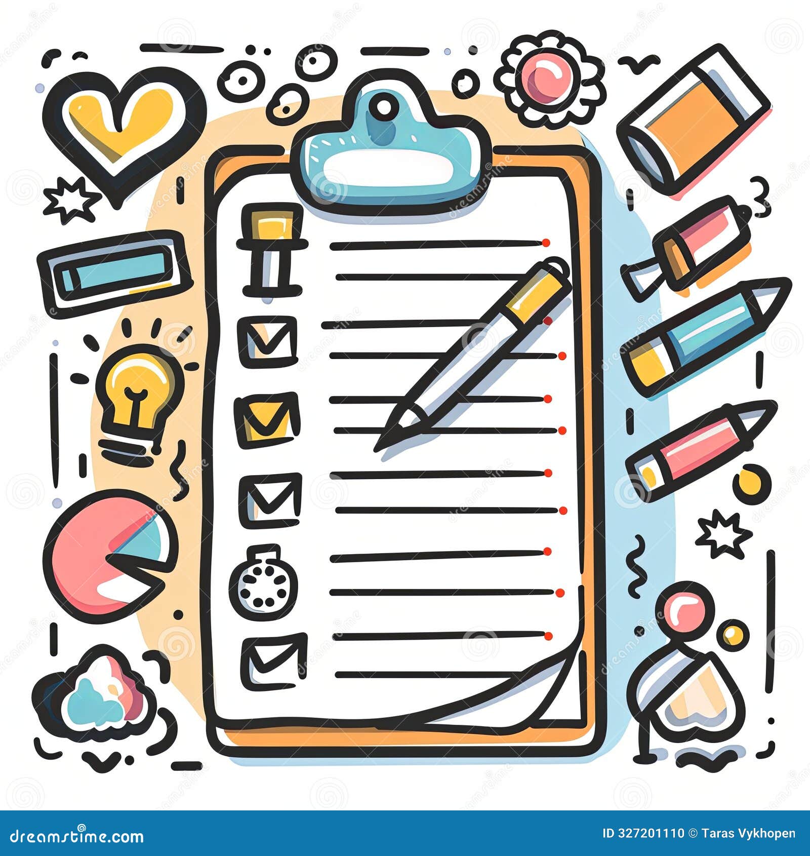 Depiction of a Checklist Featuring Items To Buy or Tasks To Finish ...