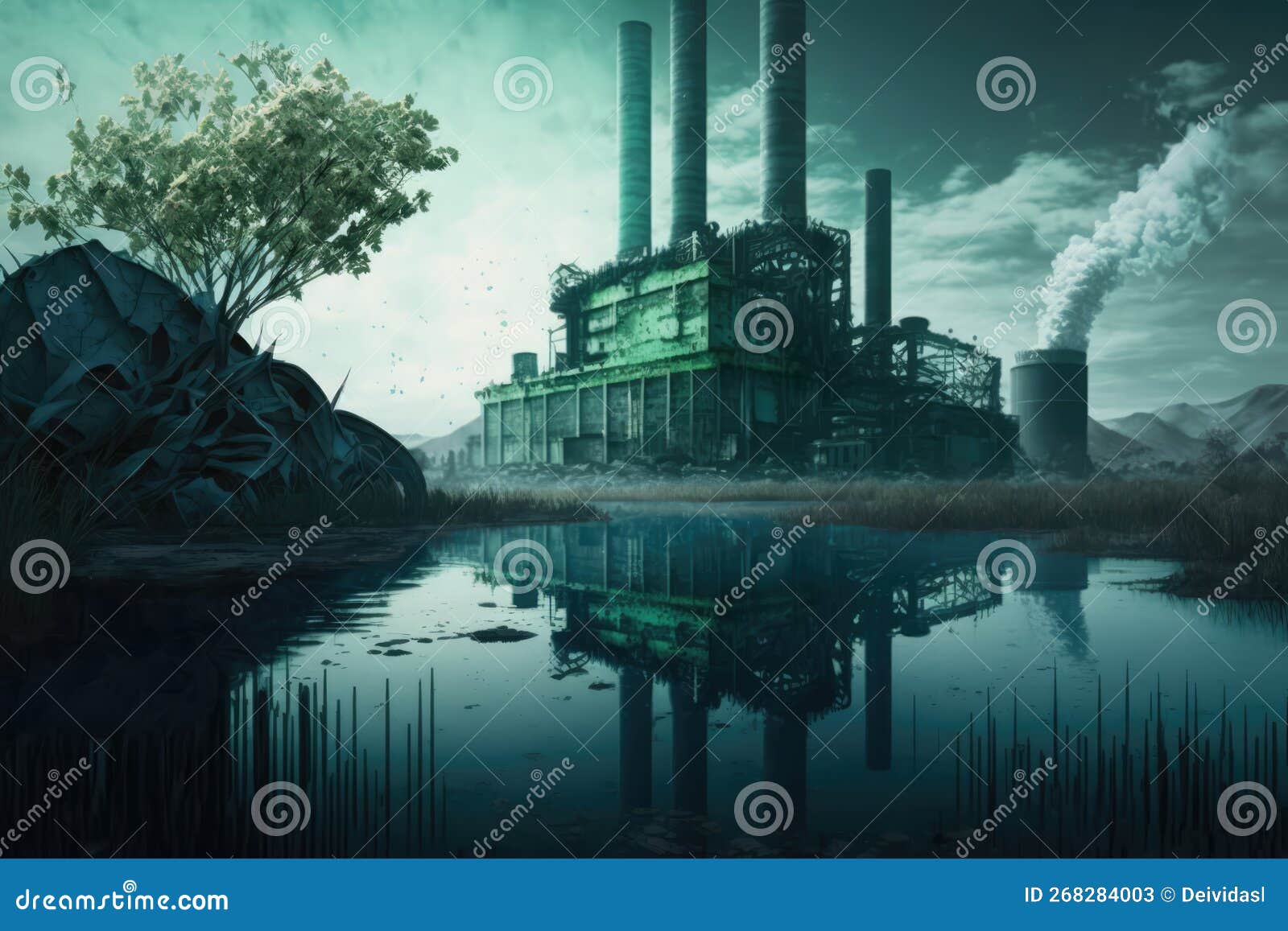 Impact of Human Industrial Activity on the Planet Earth. Generative Ai ...