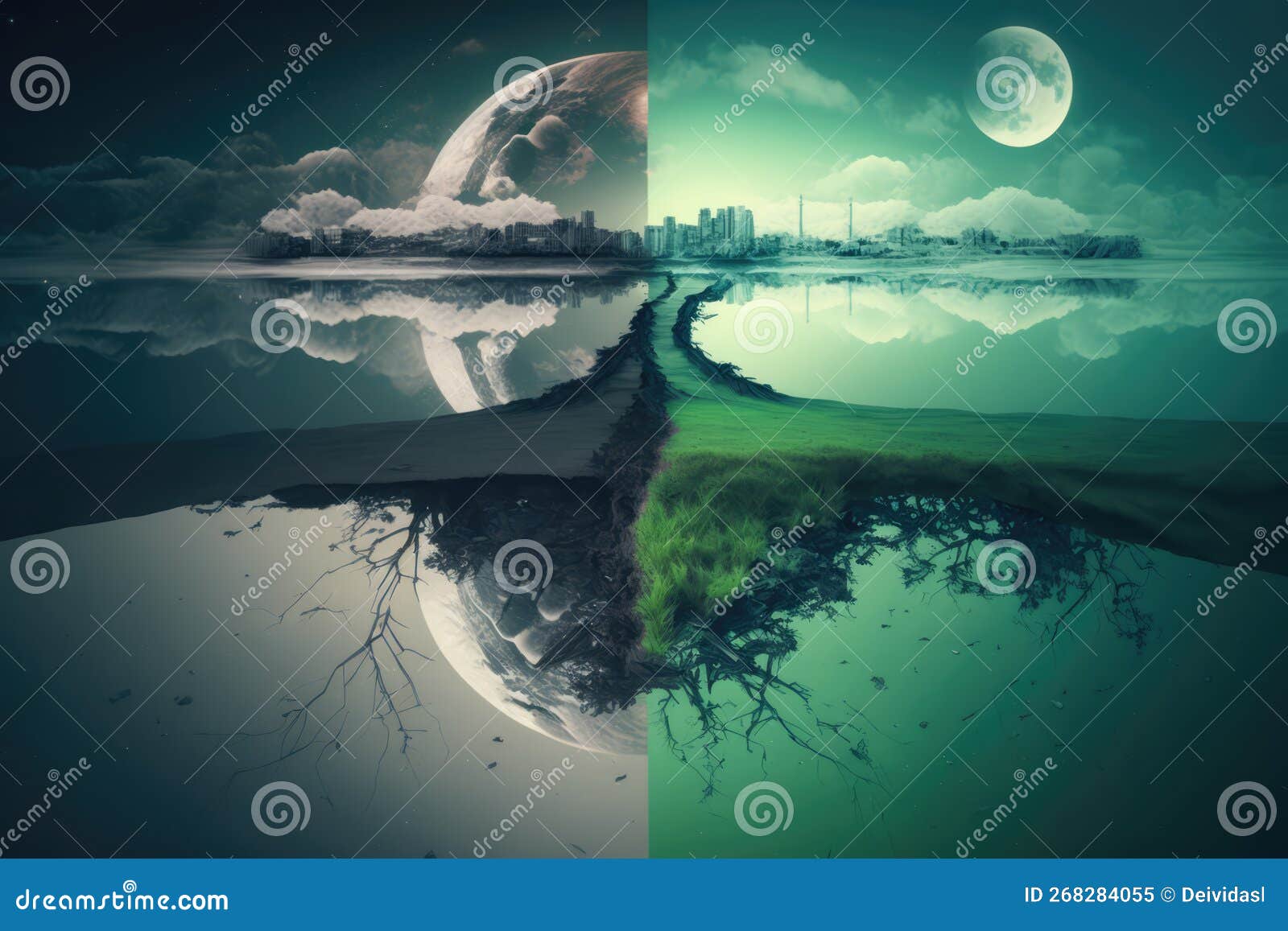 Impact of Human Industrial Activity on the Planet Earth. Generative Ai ...