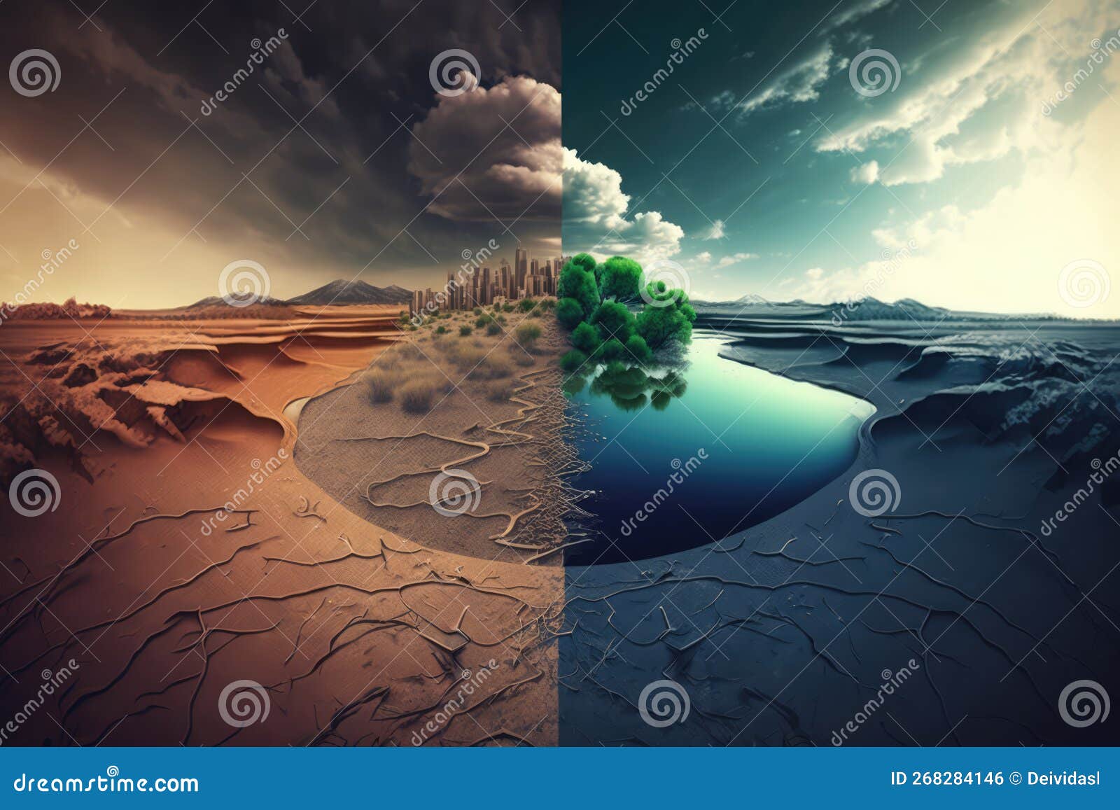 Impact of Human Industrial Activity on the Planet Earth. Generative Ai ...