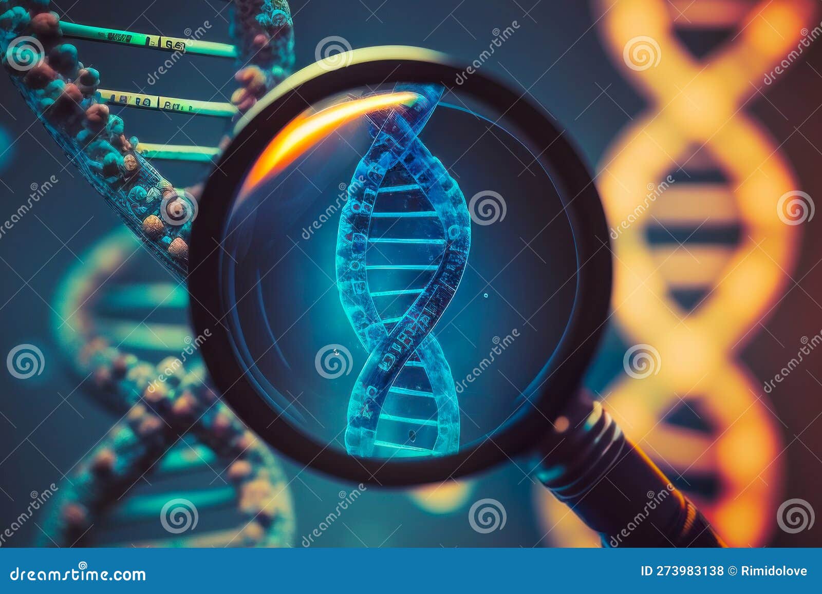 Depiction of the Double Helix DNA Structure in Body Fluid Stock ...