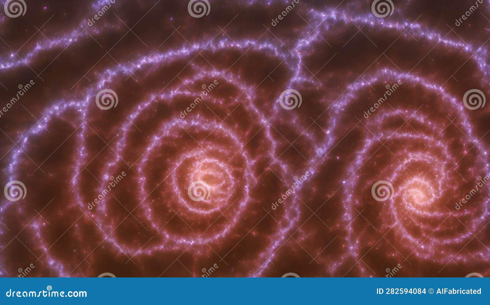 A Depiction of an Enchantingly Mesmerizing Image of Two Spirals Stock Illustration ...