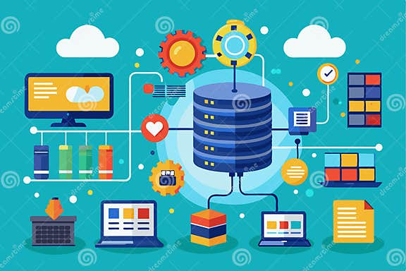 This Depiction Illustrates Various Tools and Components Involved in the ...