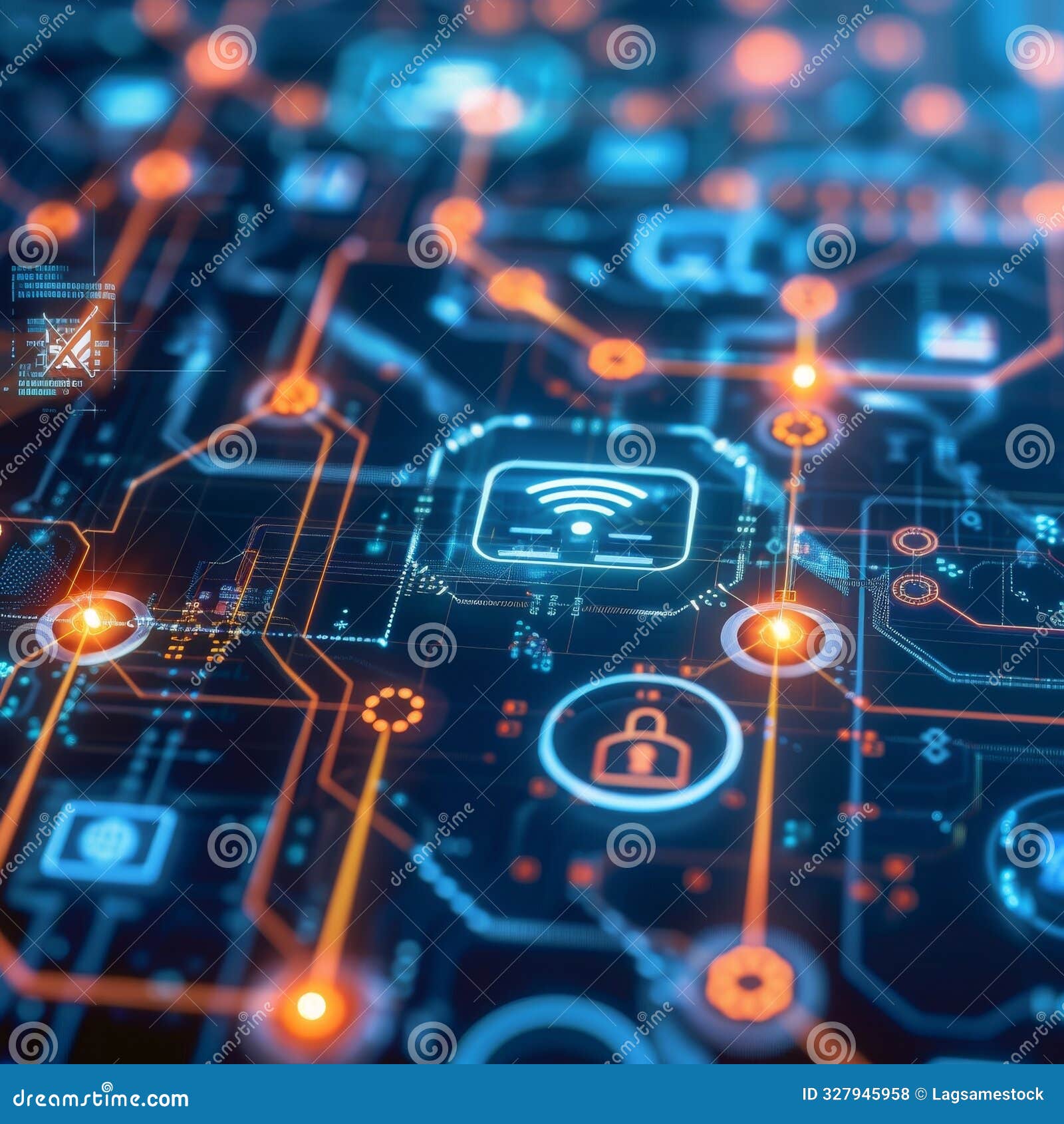 Growth Of Cyber Threats In Digital And Tech Realms Stock Image ...