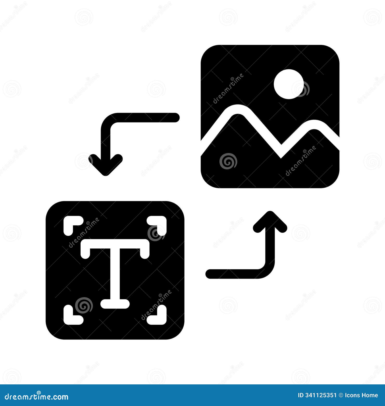 Depicts the Conversion of Text Data into Visual Image Formats Stock ...