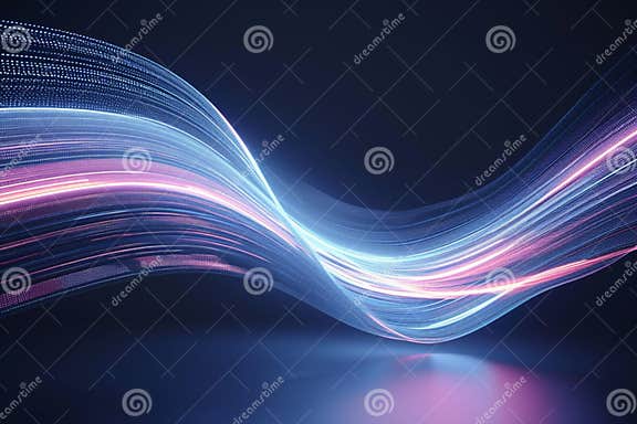 Depicts Flowing Curves with Luminous Neon Lines Dynamic 3D Rendering ... Depicts Flowing Curves with Luminous Neon Lines Dynamic 3D Rendering ...
