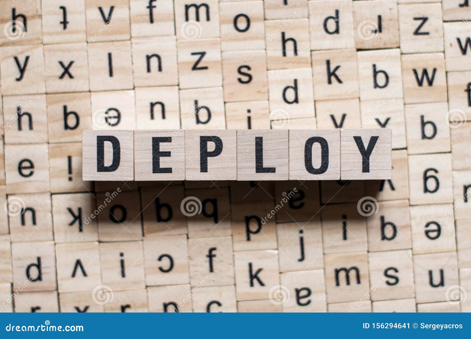 Deploy word concept stock image. Image of management - 156294641