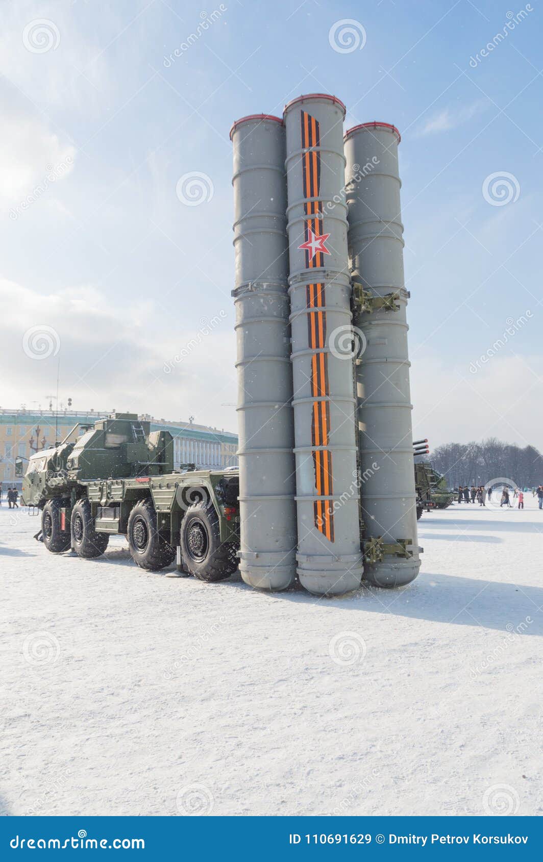 Deployed in the City in the Winter Missile System Topol-m, S-400 ...