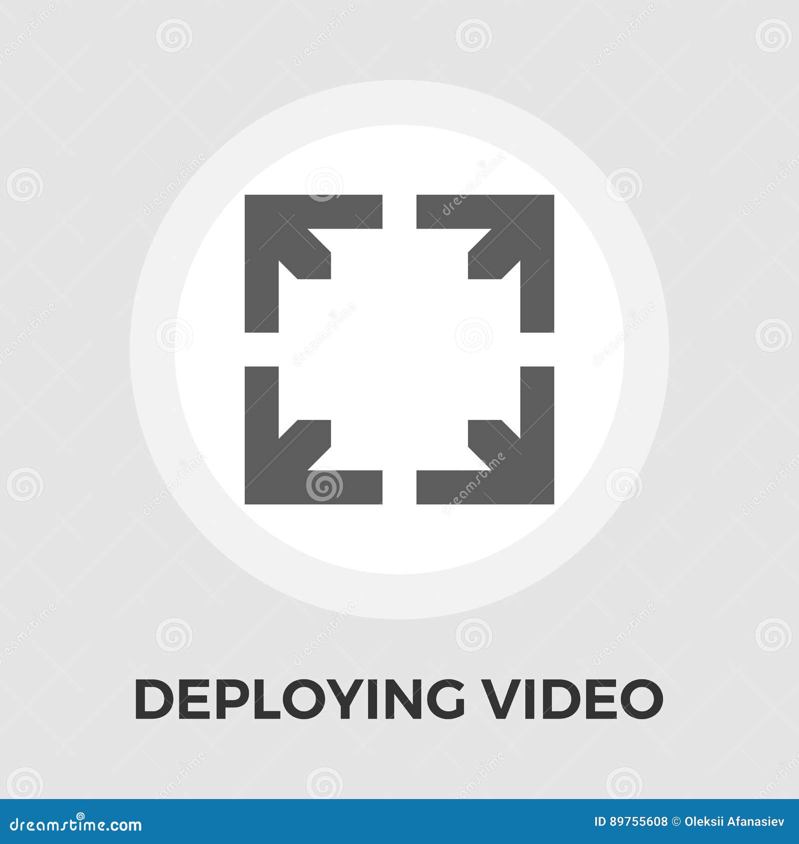 Deploying Video Vector Flat Icon Stock Vector - Illustration of full ...