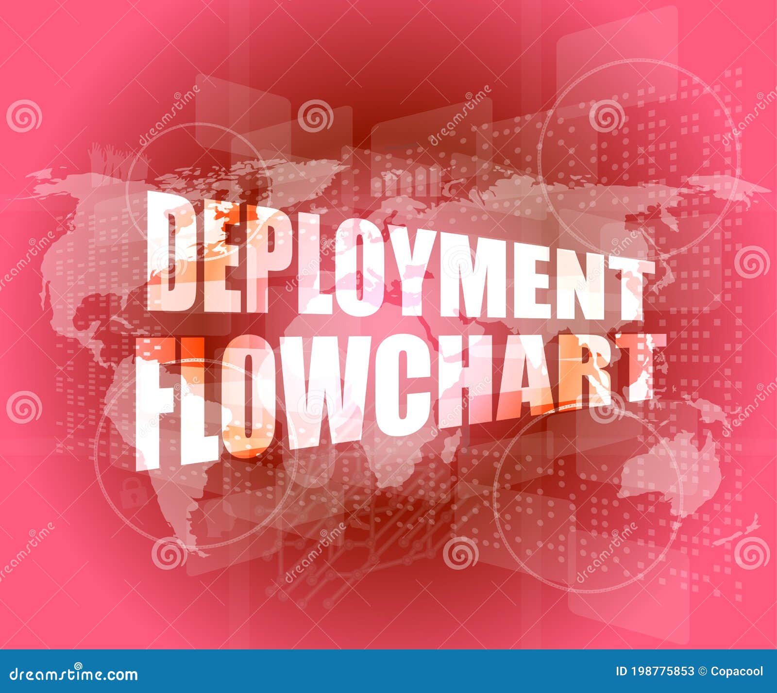 Deployment Flowchart on Business Digital Touch Screen Stock ...