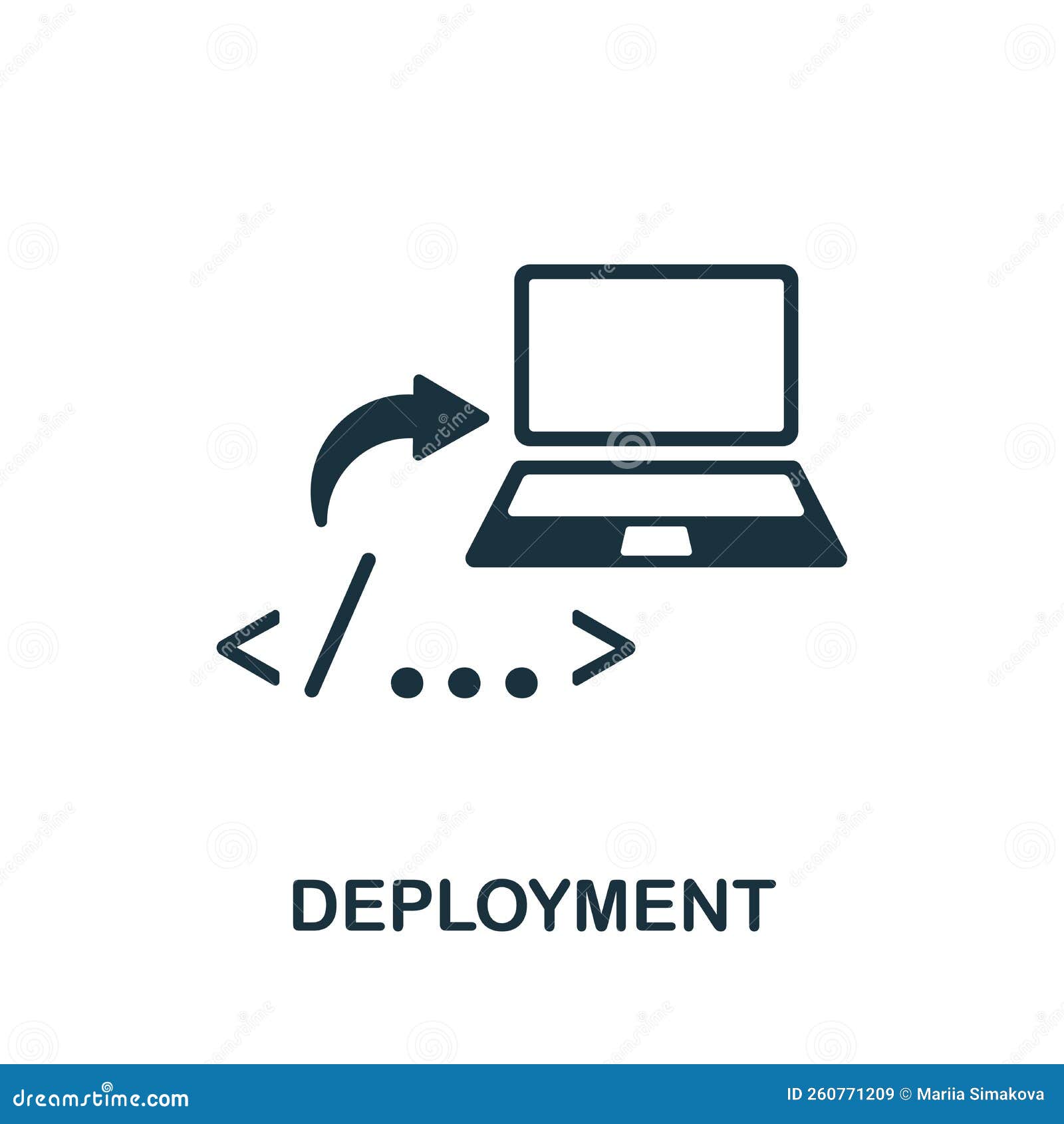 Deployment Icon. Monochrome Simple Business Intelligence Icon for ... Deployment Icon. Monochrome Simple Business Intelligence Icon for ...