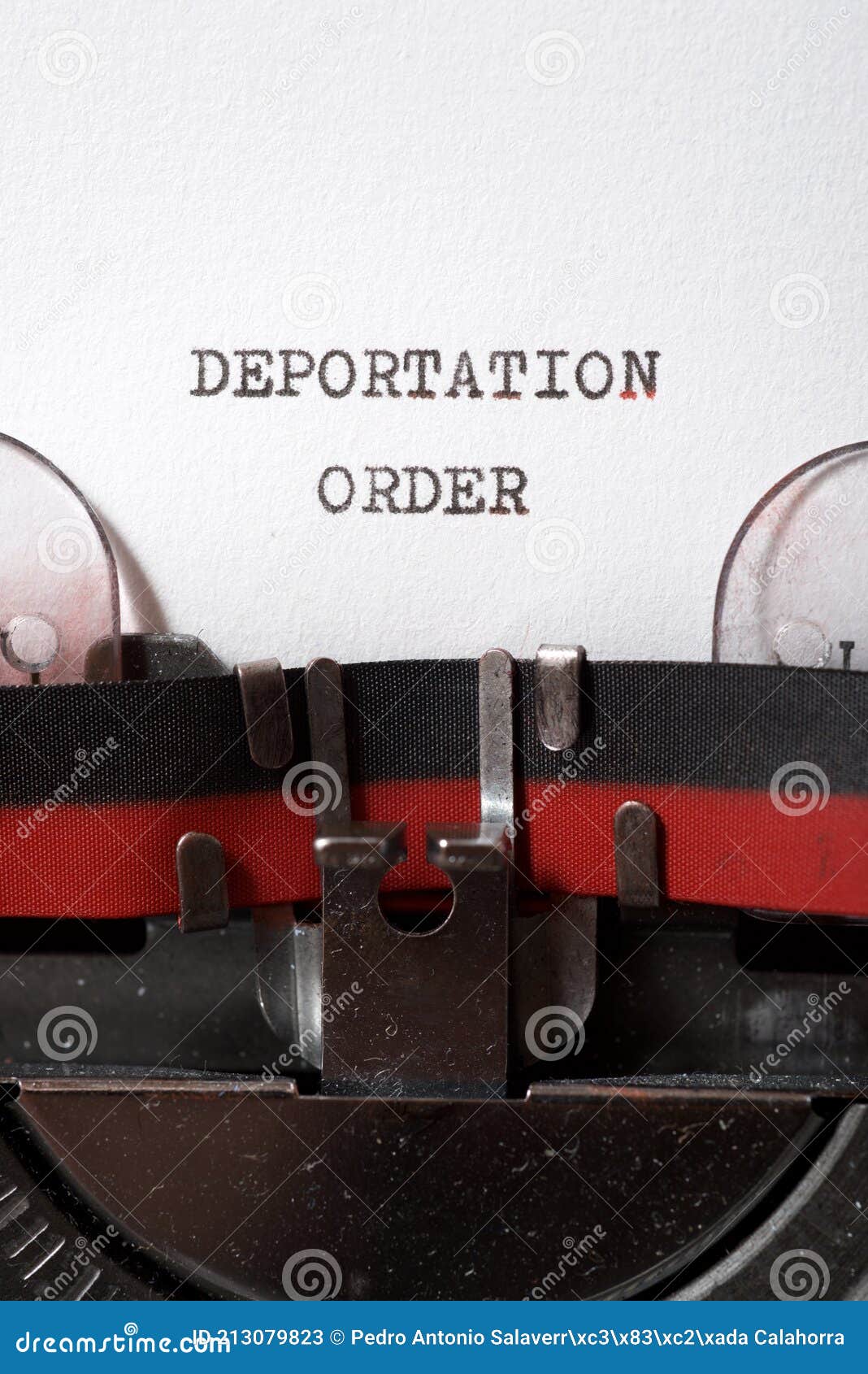 Deportation order concept stock image. Image of letter - 213079823