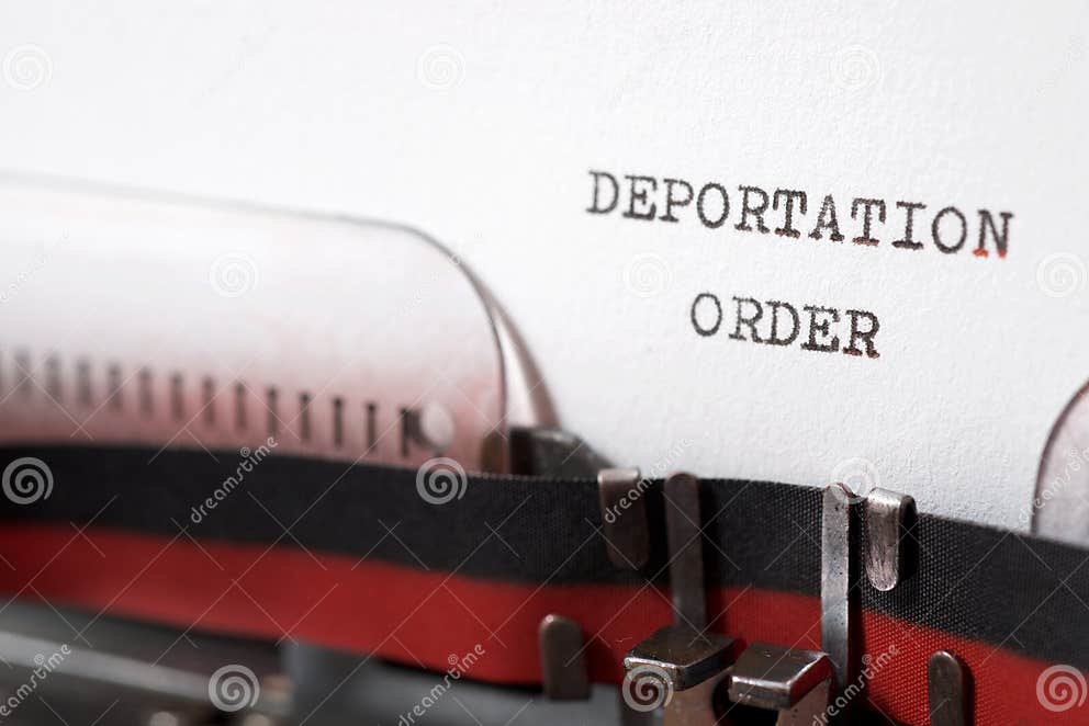 Deportation order concept stock image. Image of phrase - 213079847