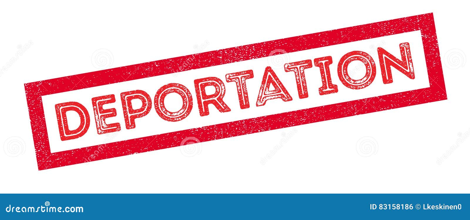 Deportation rubber stamp stock illustration. Illustration of passport ...