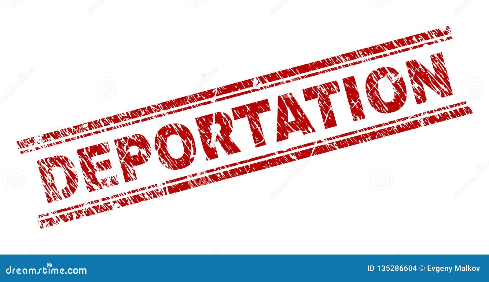 Scratched Textured DEPORTATION Stamp Seal Stock Vector - Illustration ...