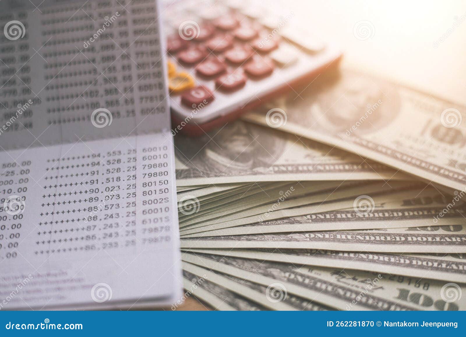 Deposit Account, Income Calculation, Marketing Stock Photo - Image of ...