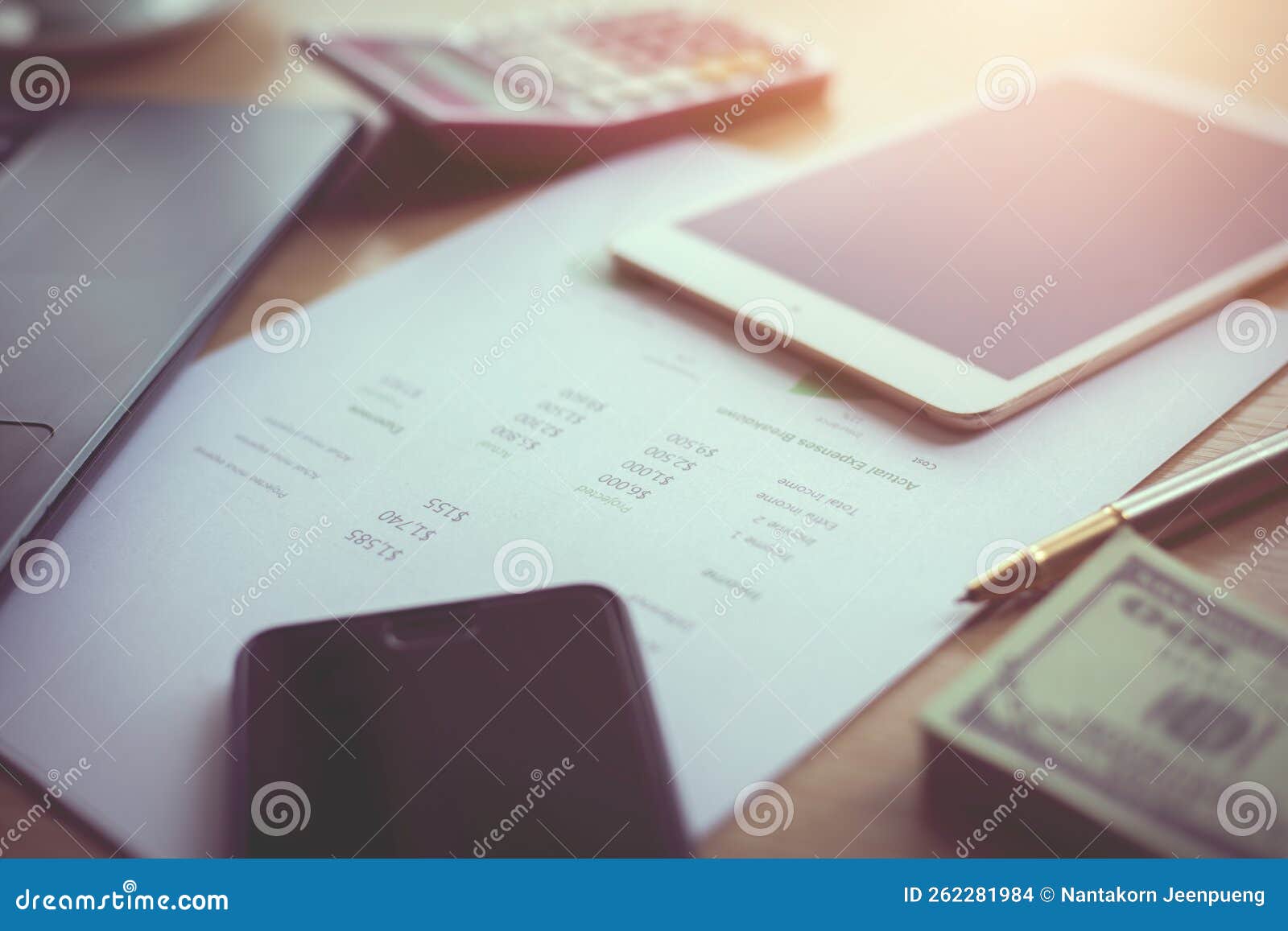 Deposit Account, Income Calculation, Marketing Stock Photo - Image of ...