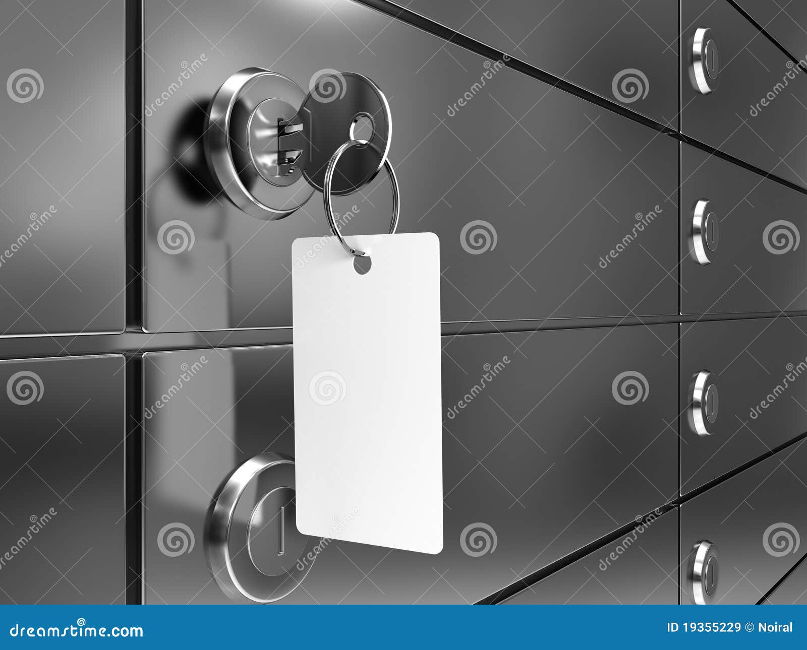 Deposit box with key stock illustration. Illustration of depository ...