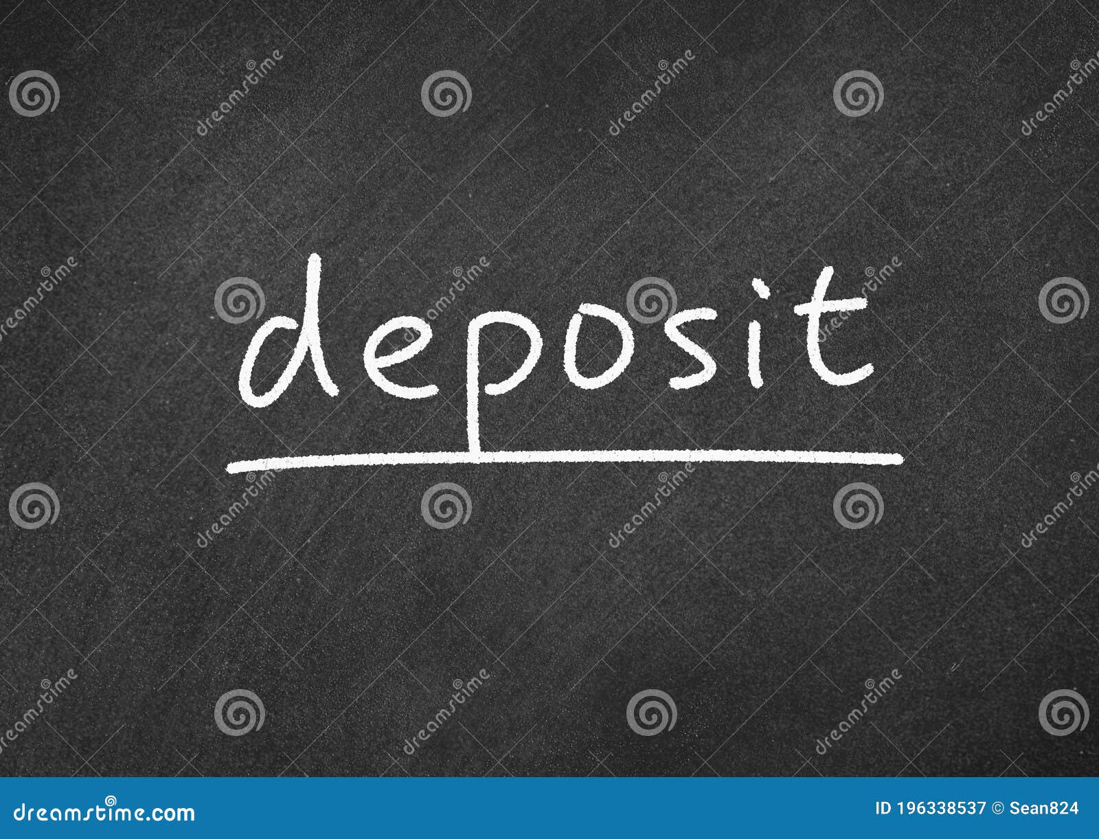 Deposit stock image. Image of abstract, text, concept - 196338537