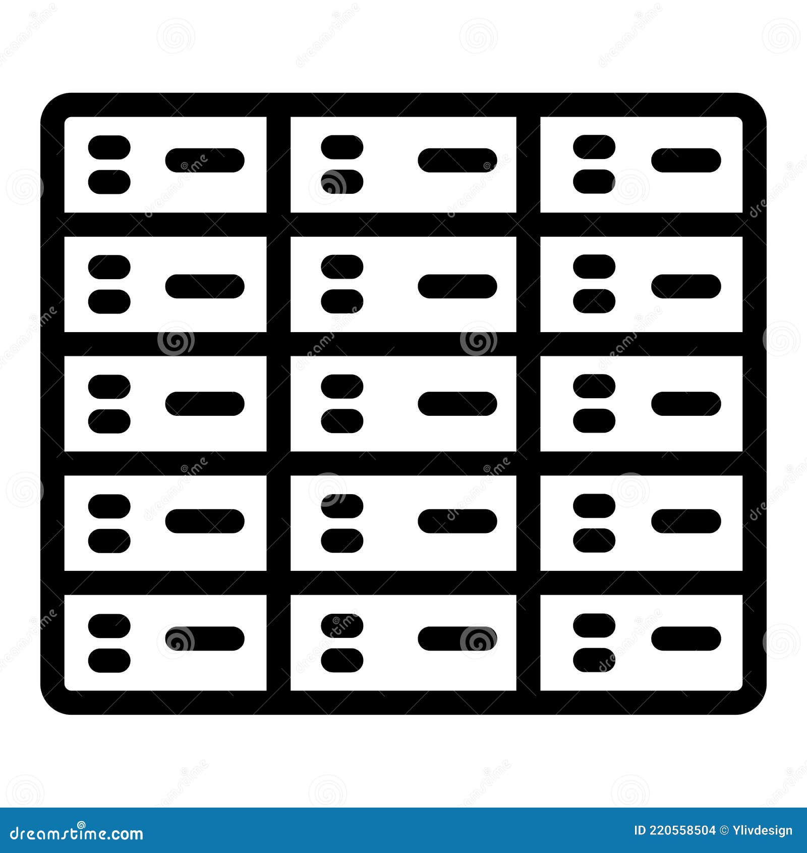 Deposit Room Compartment Icon, Outline Style Stock Vector ...