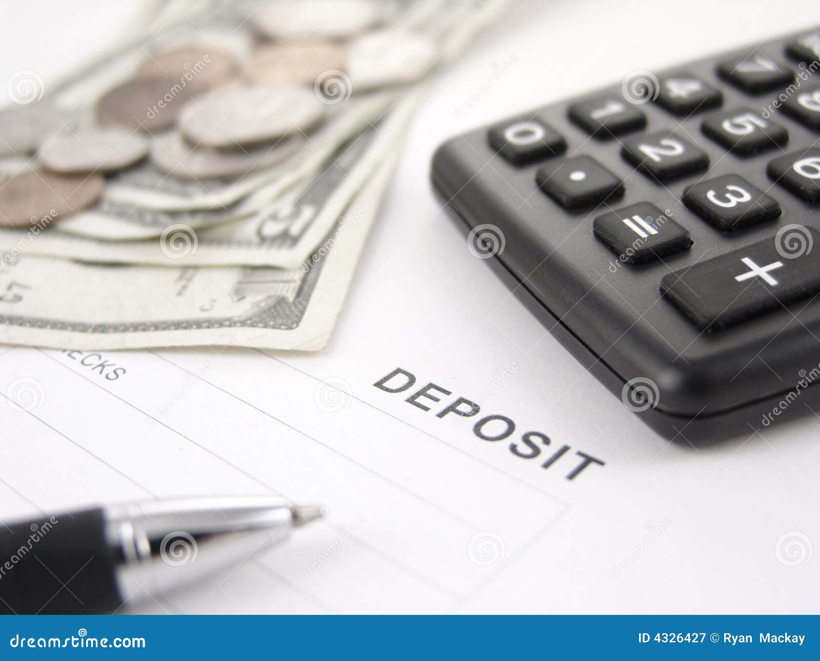 Deposit slip stock image. Image of credit, funding, slip - 4326427