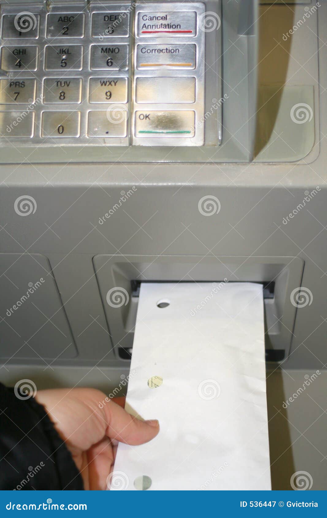 Depositing money stock image. Image of fast, personal, banks - 536447