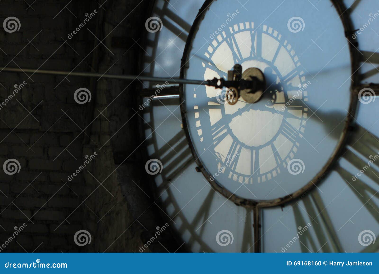 Depot Clock Tower stock photo. Image of clockwork, reflection - 69168160