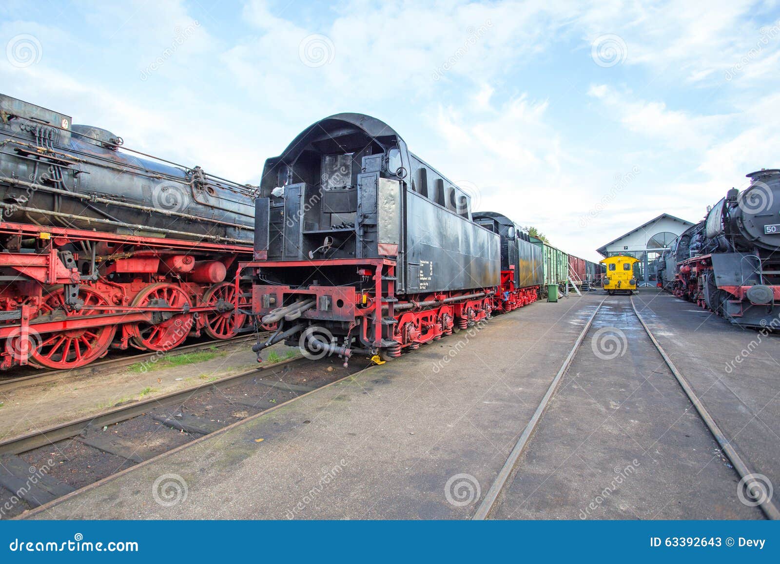 Depot from Old Fashioned Train Locomotives Stock Image - Image of ...