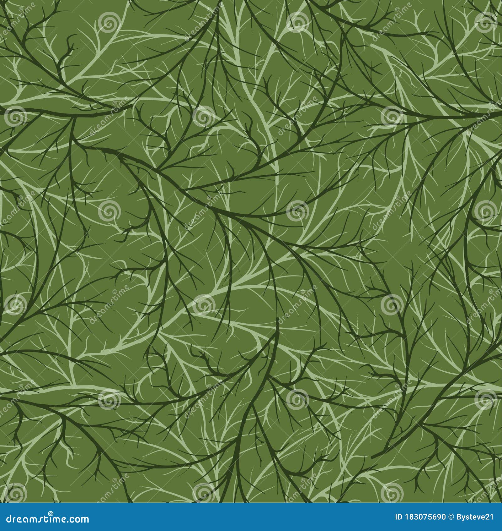 Tree Branches Design for Print Seamless Pattern Stock Vector ...